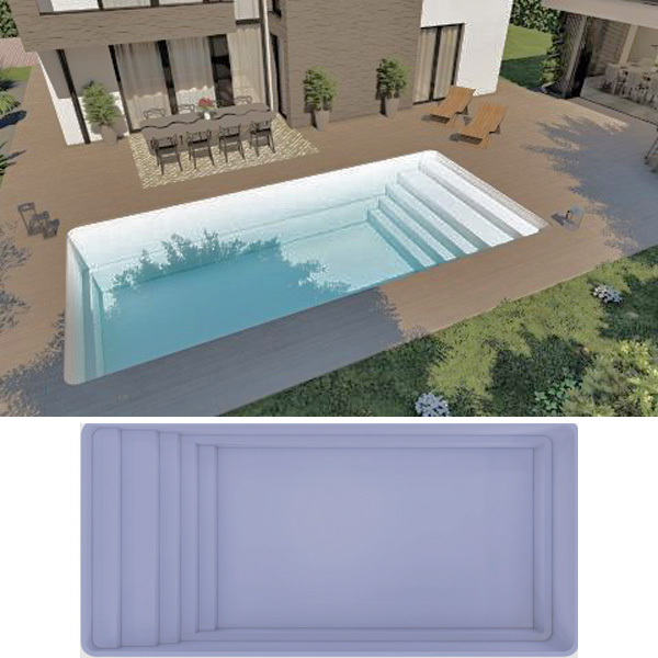 GFK Pool - GFK Pool Cynthia 9 | 900x400x150cm Set